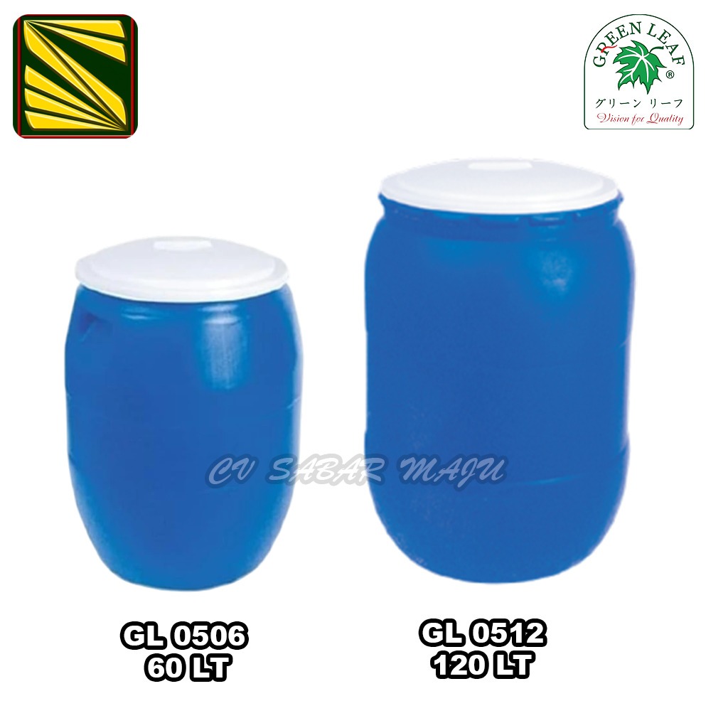 Jual Greenleaf Tong Plastik Tebal + Tutup, Tong Air 60 Liter dan 120 ...