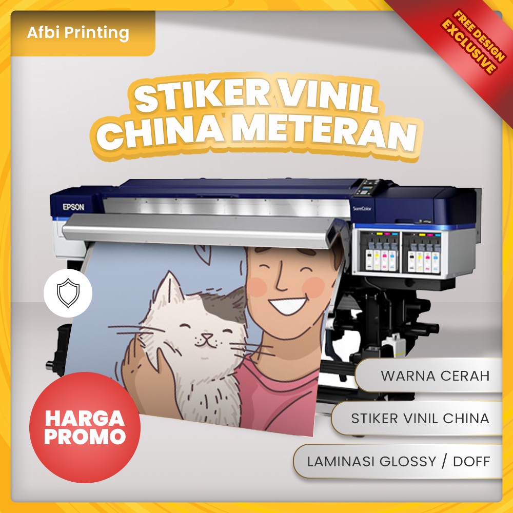 Jual Stiker Vinil Cina Glossy / Stiker Meteran / Stiker China / Sticker ...