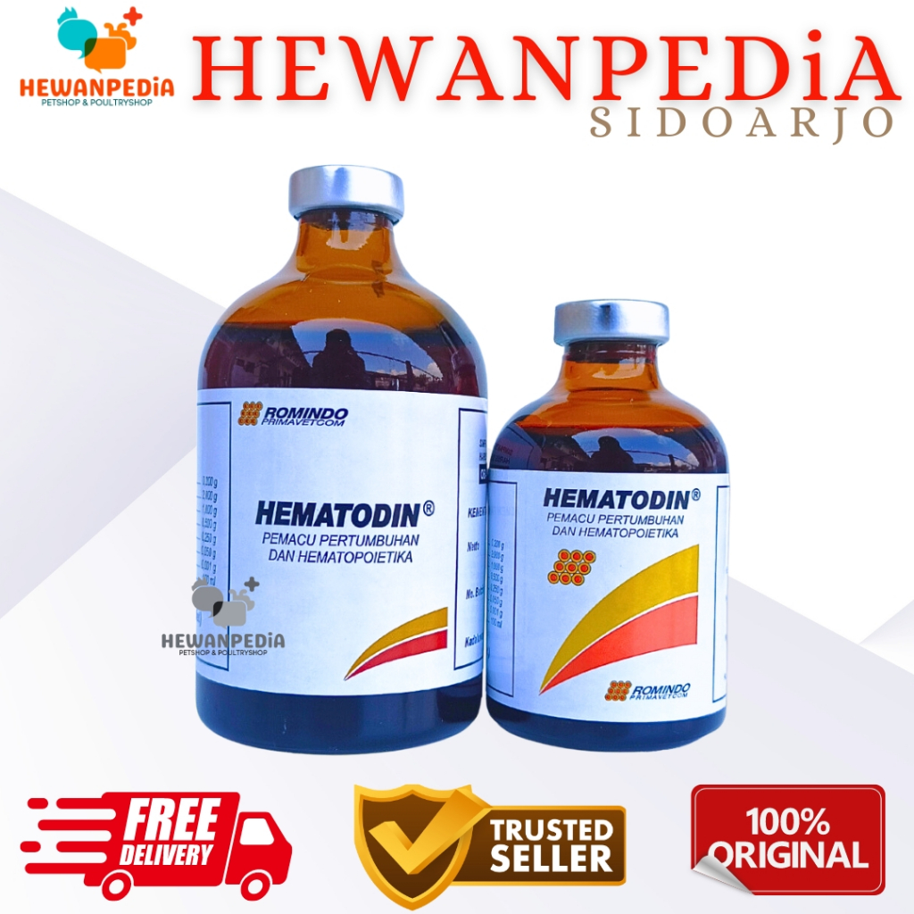 Jual HEMATODIN 50 ml 100 ml INJEKSI ROMINDO - Vitamin Pemacu ...