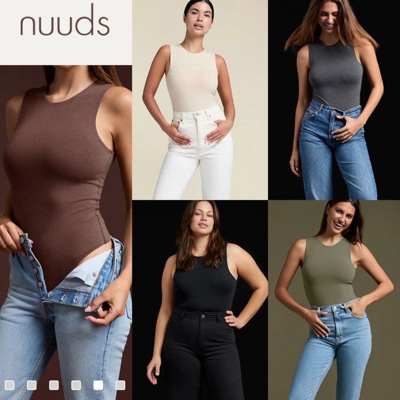 Jual Nuuds Classic Crew Thank Bodysuit Up To Big Size | Shopee Indonesia