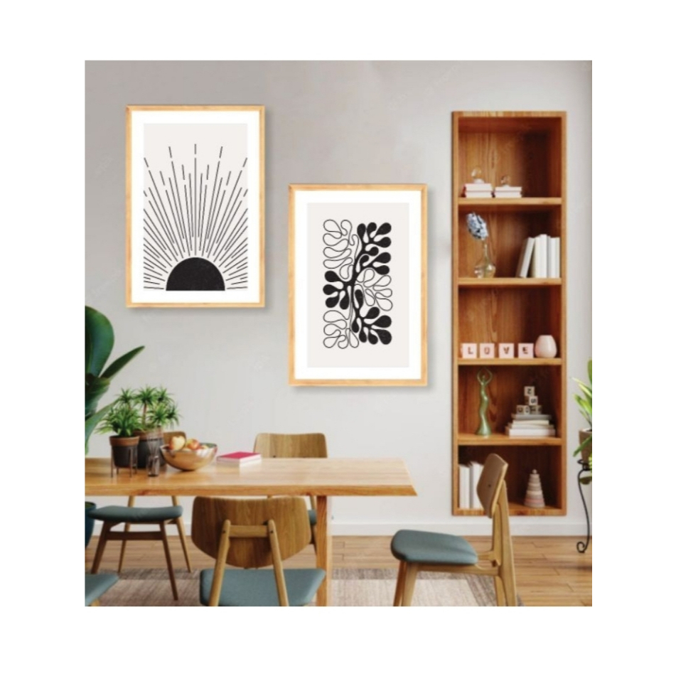 Jual Hiasan Dinding Ukuran 35x50 Dengan Frame Kayu Art Printing ...