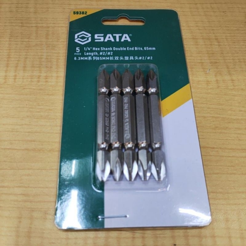 Jual SATATOOLS 59382 Mata Obeng Double PH 2 isi 5 pcs 1/4" Hex Bits 65 ...
