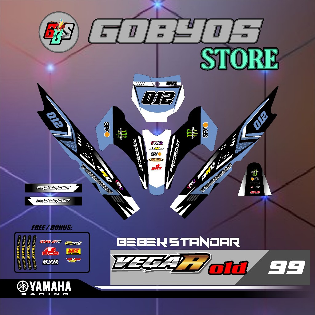 Jual Sticker STRIPING SEMI DECAL RBT VEGA R OLD MOTOR RBT BEBEK MODIF ...