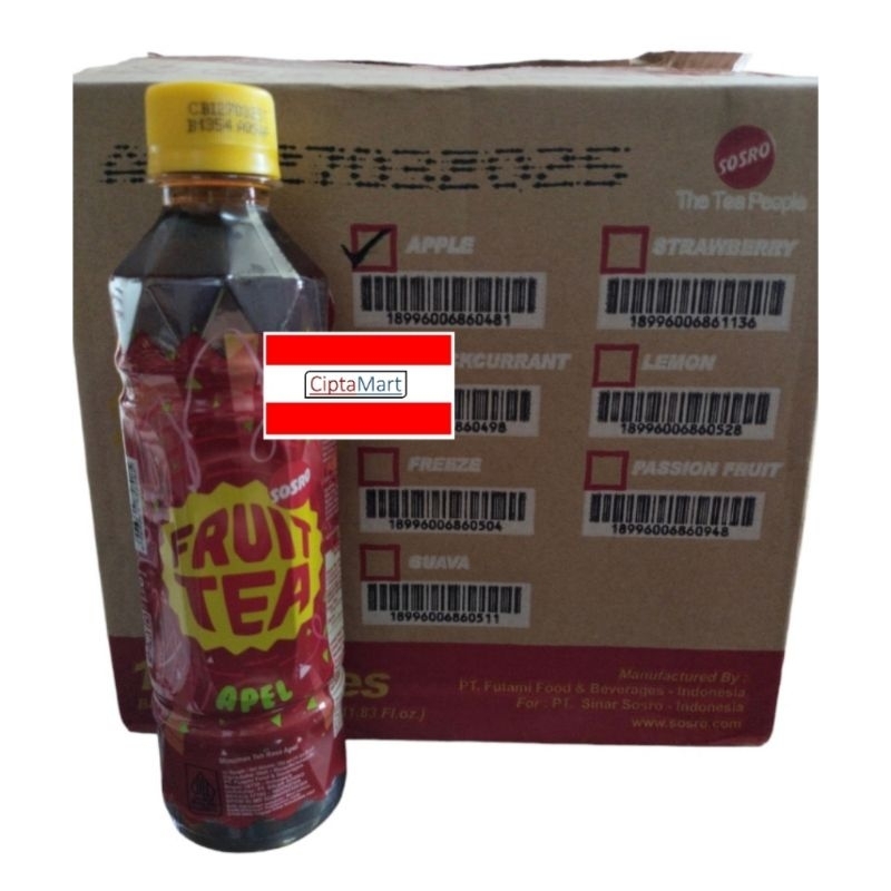 Jual Fruit Tea Teh Botol Rasa Apel 12 x 350ml | Shopee Indonesia
