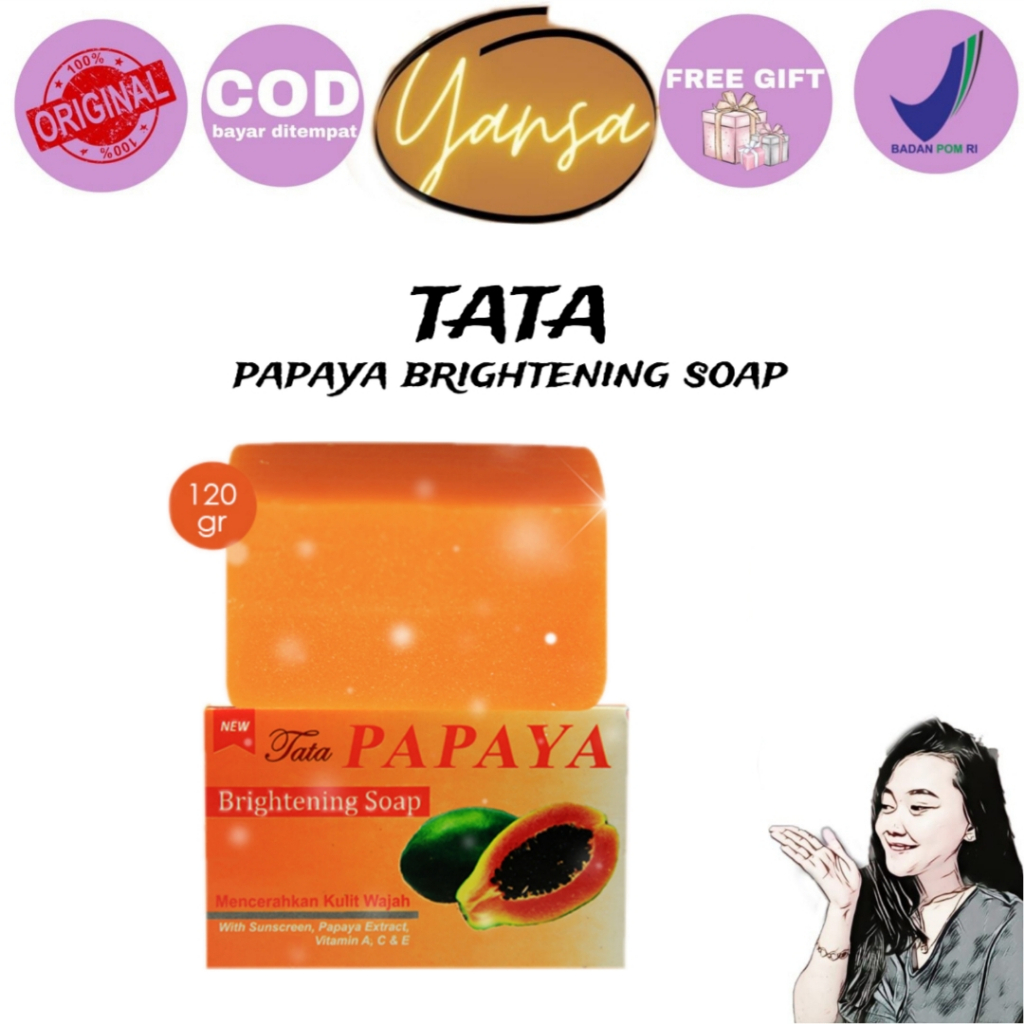 Jual Tata Papaya Brightening Soap/ Sabun Pepaya 120gr | Shopee Indonesia