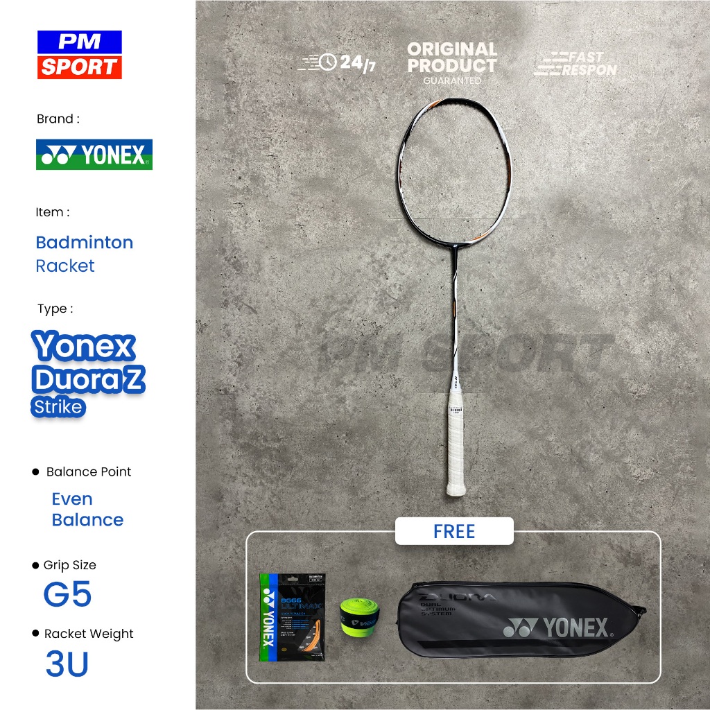 Jual RAKET BADMINTON / BULUTANGKIS YONEX DUORA Z STRIKE JAPAN ORIGINAL | Shopee Indonesia