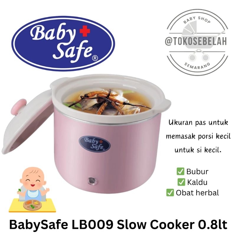 Jual BABYSAFE LB009 Slow Cooker with Light Indicator 0.8lt | Shopee ...