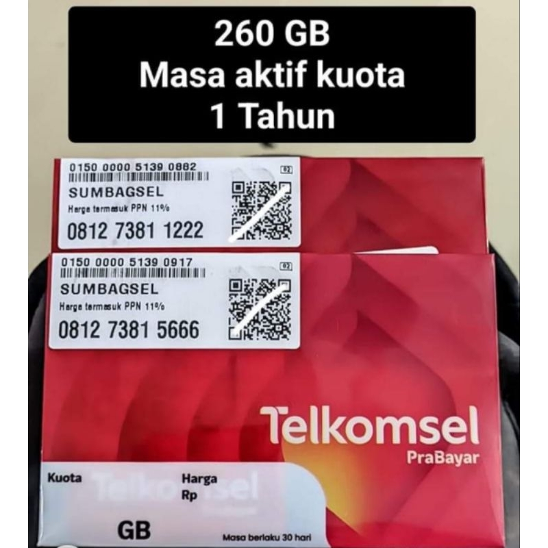 Jual Kartu Perdana Tsel 260GB | Shopee Indonesia