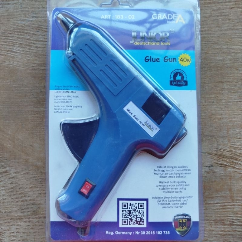 Jual LEM TEMBAK LEM BAKAR GLUE GUN JUNIOR 40 WATT LEM PISTOL ...