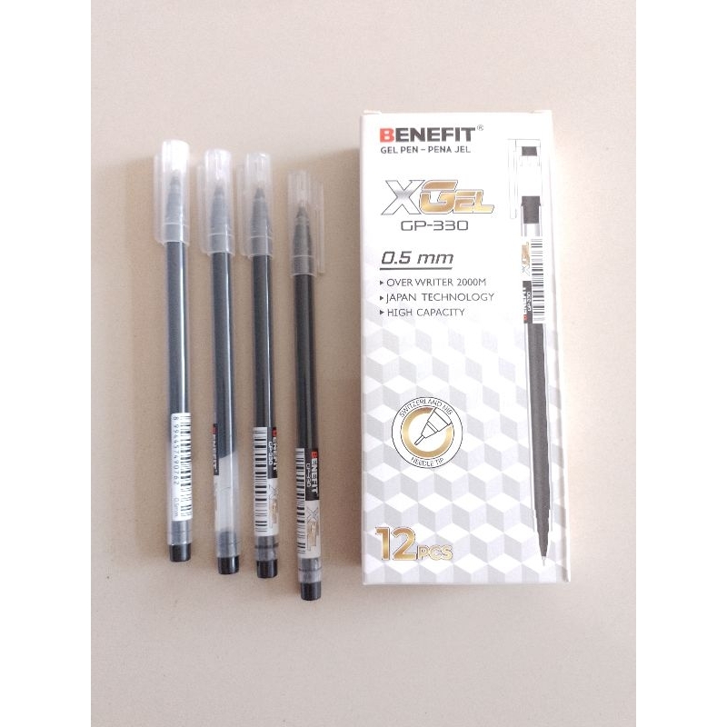 Jual Pulpen Gel Pen Benefit GP-330 X Gel ( 12 Pcs ) [ Original ...