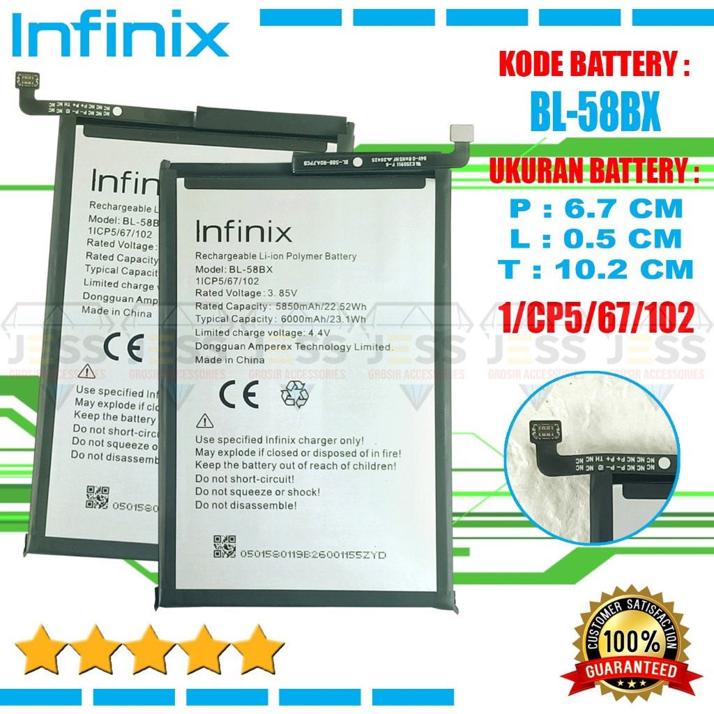 Jual Baterai Battery Original Infinix Hot 10 Play - X688 - X688C / Hot ...