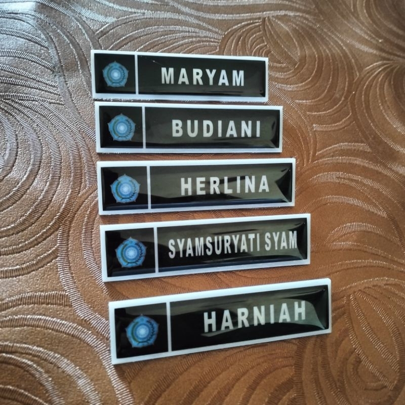 Jual Nametag / papan nama dada akrilik PKK cembung | Shopee Indonesia