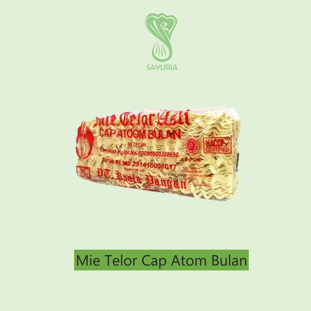 Jual Mie Telur Cap Atoom Bulan 200 Gram | Shopee Indonesia