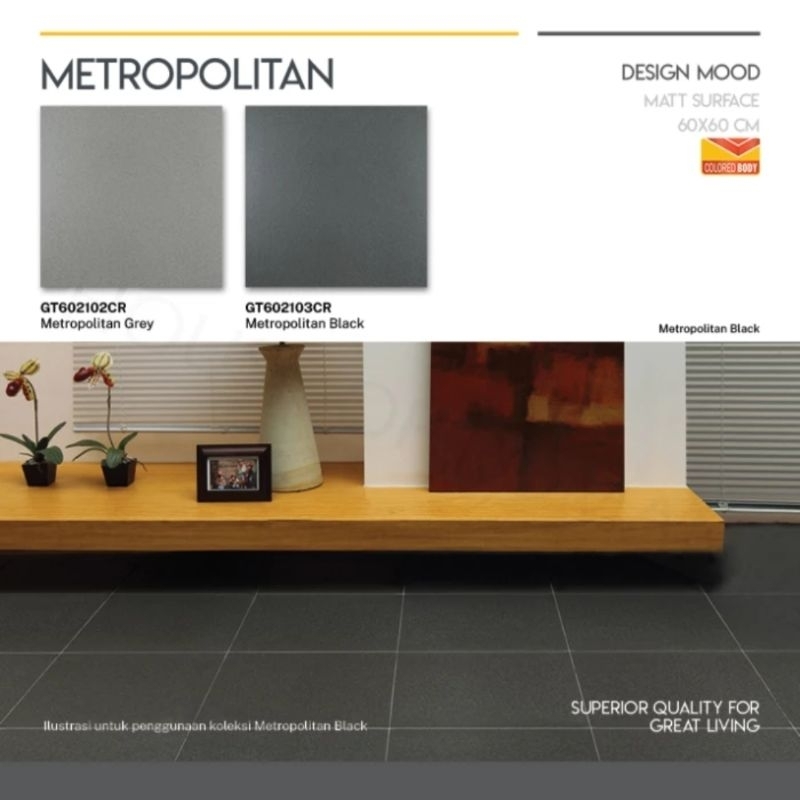 Jual Roman Granit Lantai 60x60 Metropolitan Series (Design Mood ...