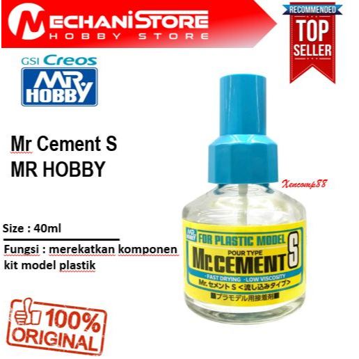 Jual Mr Cement S - Cement Deluxe Cement S Gunpla lem Mokit Lem Gundam ...