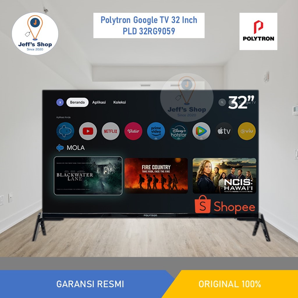 Jual Polytron Google TV 32 Inch PLD 32RG9059 | Shopee Indonesia