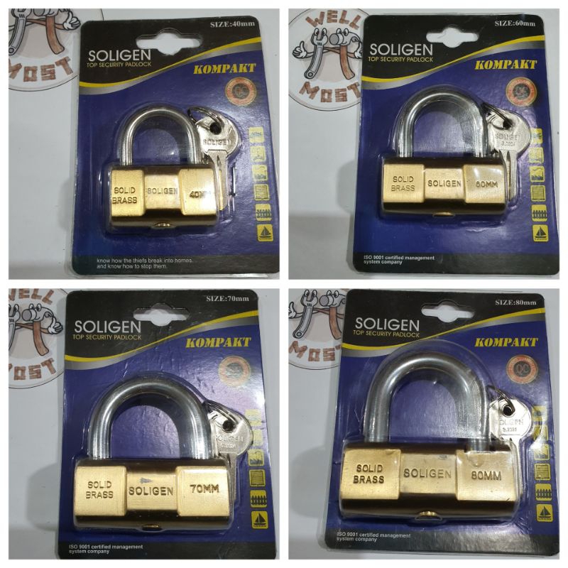 Jual GEMBOK BALOK SOLIGEN | GEMBOK BULAT SOLIGEN 40MM 50MM 60MM 70MM ...