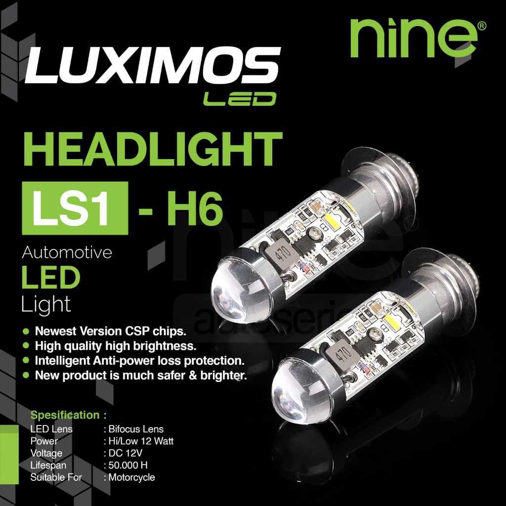 Jual LAMPU LED H6 LS1 NINE LUXIMOS LED WHITE/WARM WHITE UNTUK MOTOR MATIC 7 MOTOR BEBEK 12VOLT ...