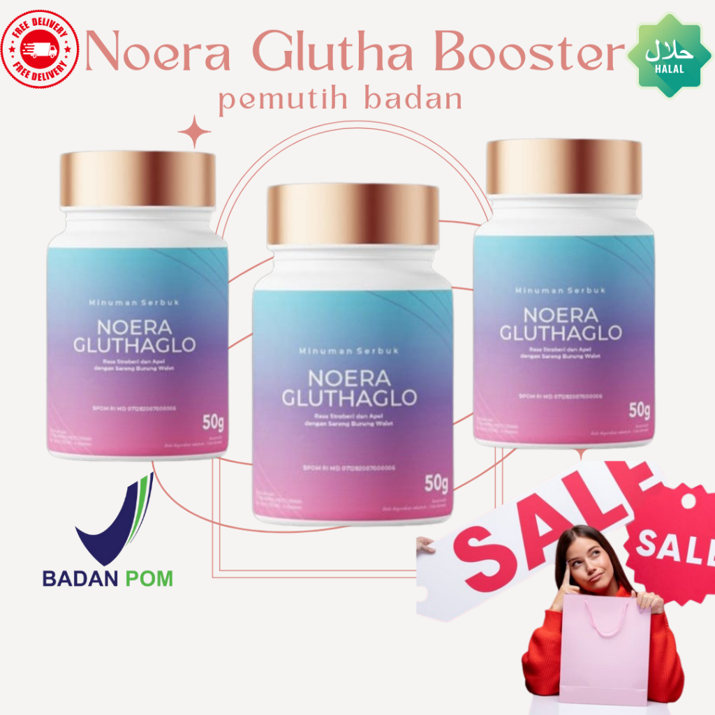 Jual PAKET (3 LEBIH HEMAT) Noera Glutha Booster 10x Extra Whitening ...