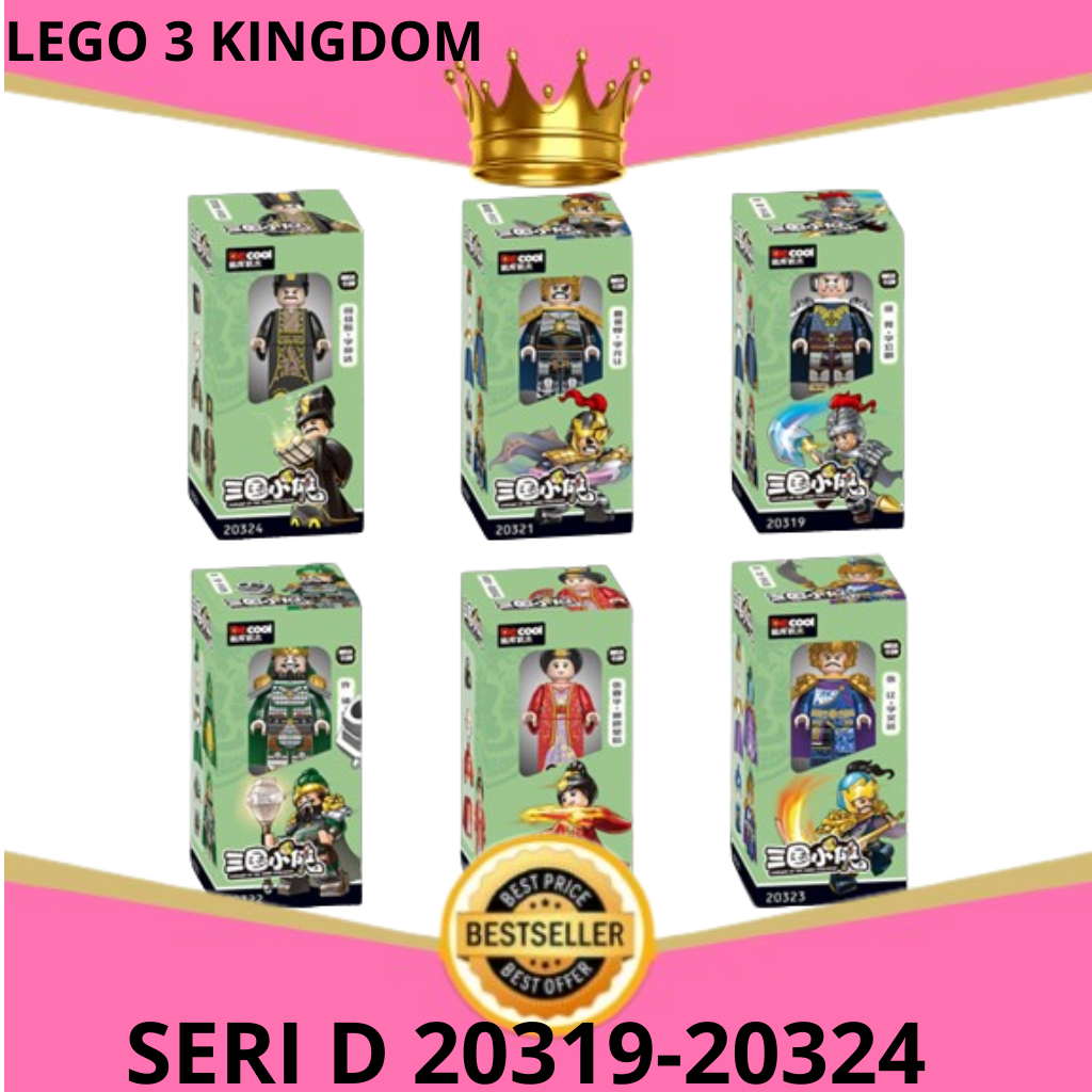 Jual LEGO THREE KINGDOM SAMKOK 3 RAJA XU HUANG ZHANG CHUN HUA XIA HOU ...