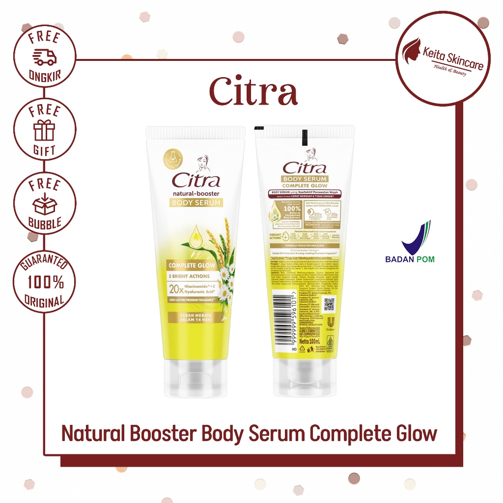 Jual CITRA Natural Booster Body Serum Complete Glow with 20X ...