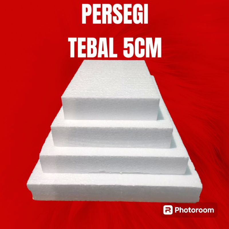 Jual Styrofoam Gabus persegi tebal 5cm untuk alas dan papan | Shopee ...