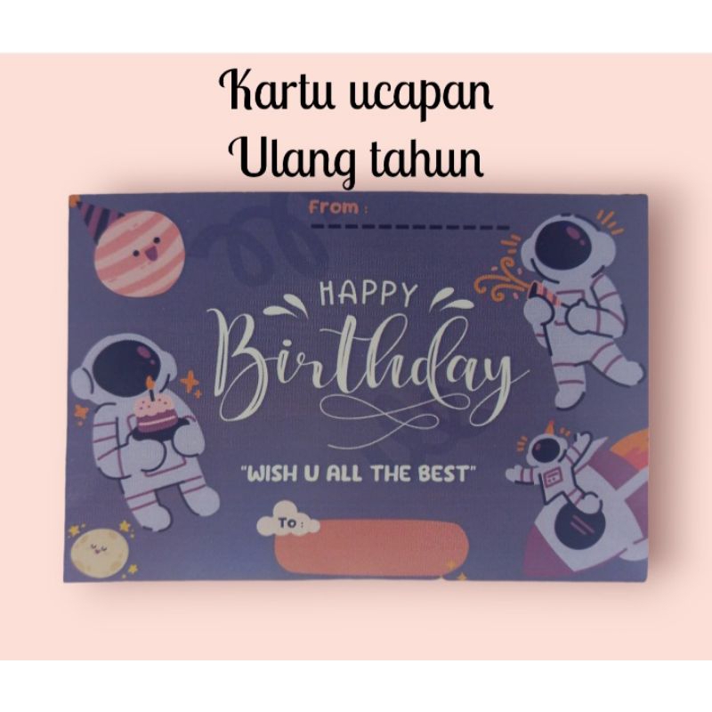 Jual GRETING CARD HAPPY BIRTHDAY/KARTU UCAPAN ULANG TAHUN POLOS ...