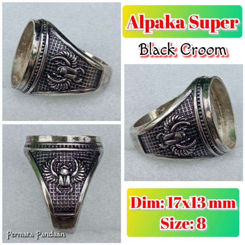 Jual emban batu akik dan permata alpaka super alpaka bakar.56 | Shopee ...