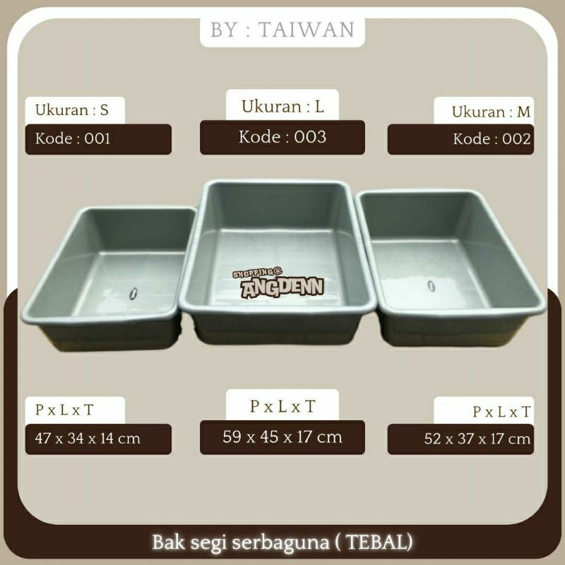 Jual Bak Segi Plastik / Bak Hidroponik / Wadah Pasir Kucing / Bak Kotak ...