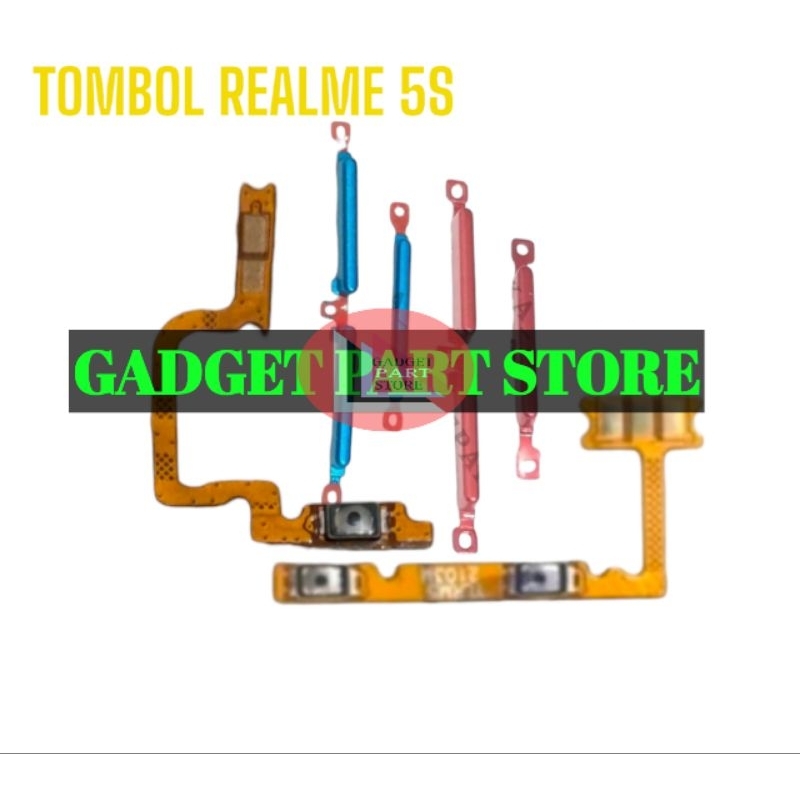 Jual TOMBOL SET + FLEXIBLE ON OFF VOLUME REALME 5S ORIGINAL | Shopee Indonesia