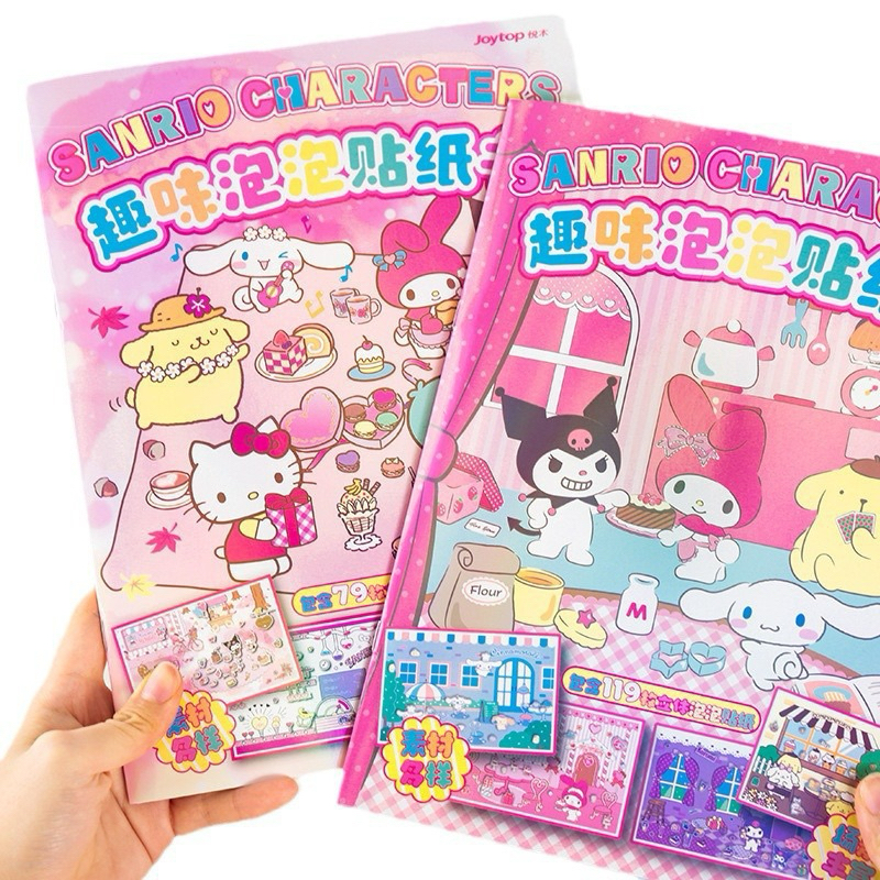 Jual ien ien Sanrio Characters Sticker Book DIY Activity Book | Shopee ...
