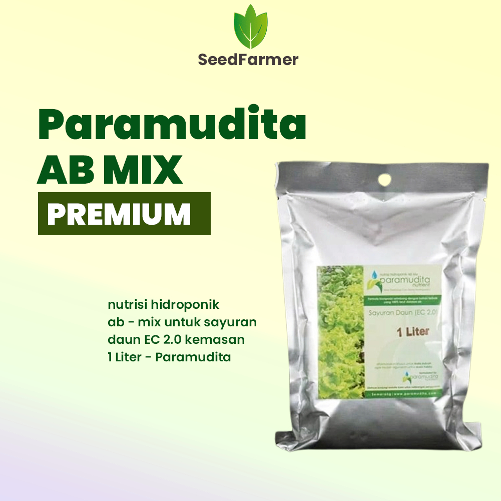 Jual Nutrisi Hidroponik AB Mix Sayur Daun Paramudita 1 Liter Pekatan A dan B Original Premium ...