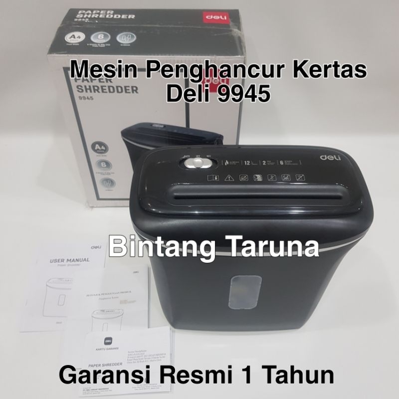 Jual Mesin Penghancur Kertas Deli 9945 Paper Shredder Deli 9945 Cross ...