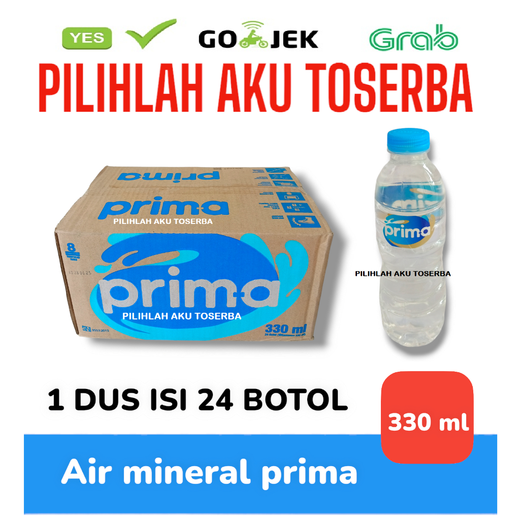 Jual Air Mineral Prima Prim-A Botol Mini Pet 330 ml - (HARGA 1 DUS ISI ...