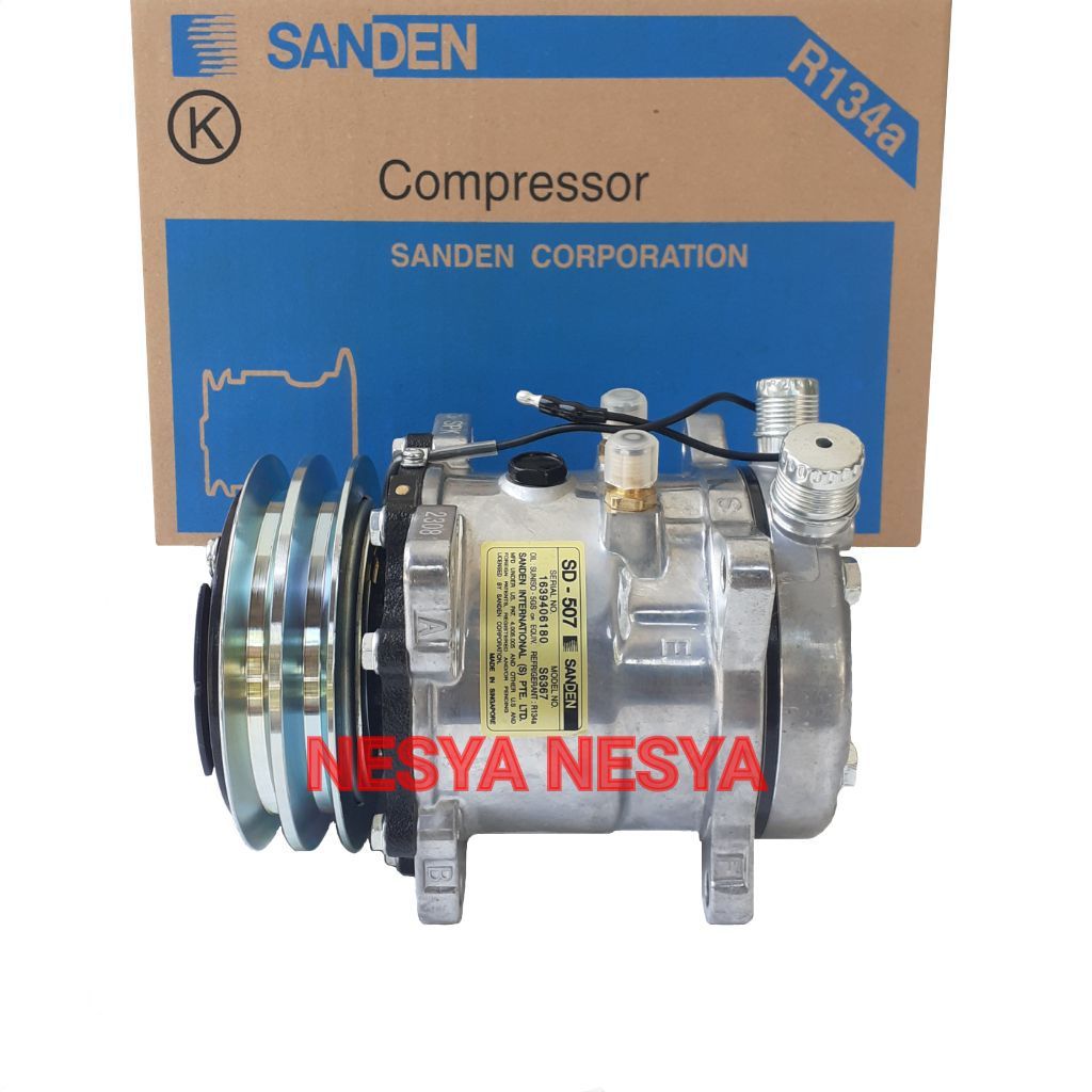 Jual Compressor Compresor Kompressor Kompresor AC Mobil Model SANDEN SD-507 SD507 SD 507 ...