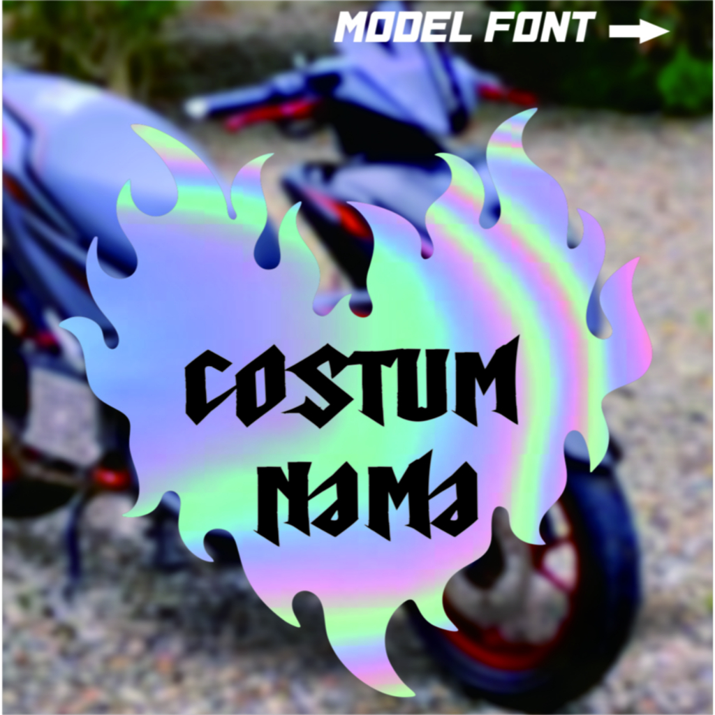 Jual Stiker Custom Nama PDL Heartbreaks Sticker Kostum Suka Suka Glossy ...