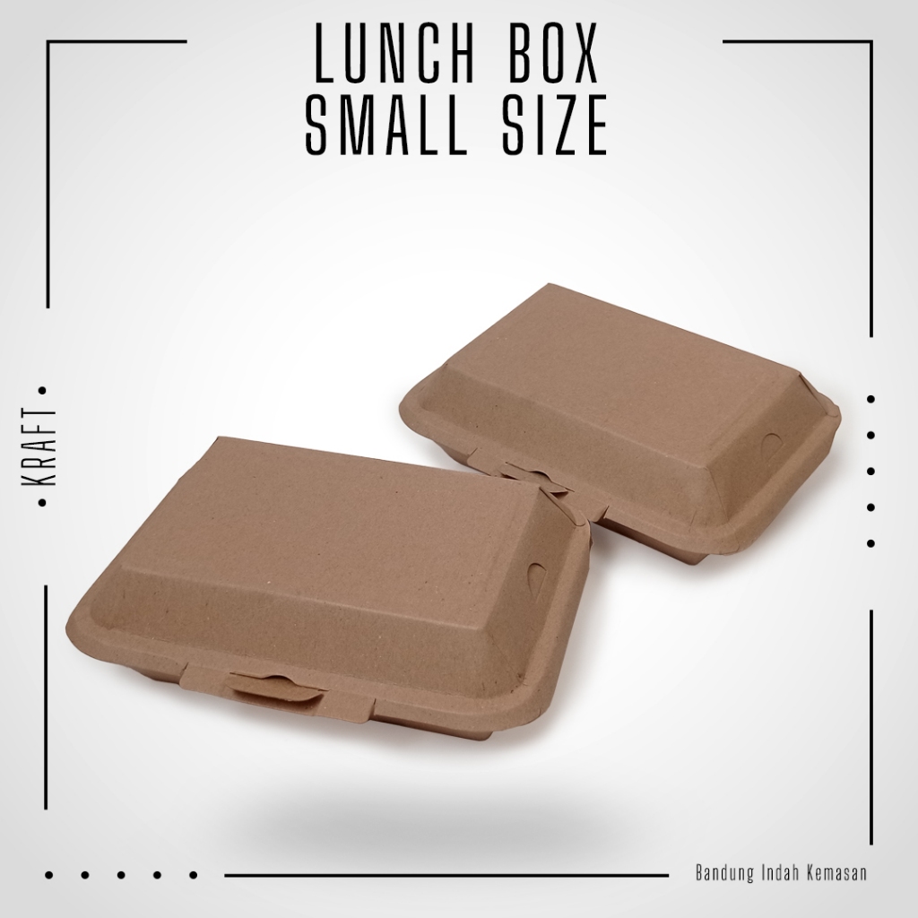 Jual Cetak Kemasan Lunch Box/Box Makanan/Dus Makanan KRAFT Ukuran SMALL ...
