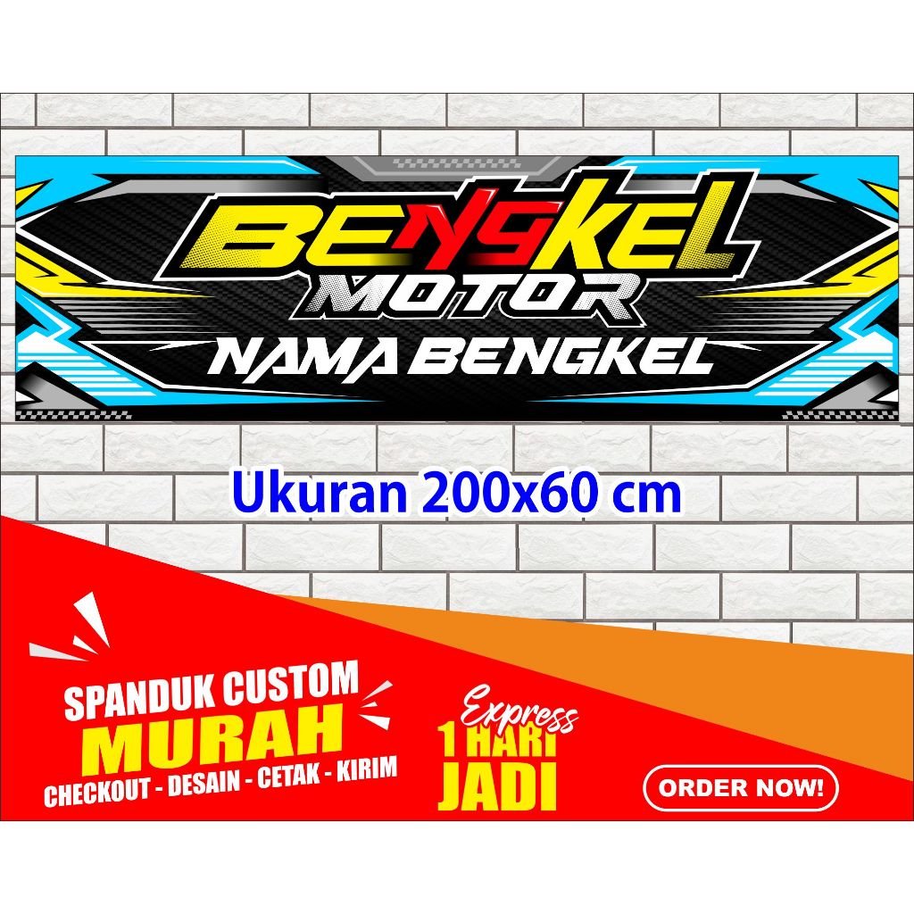 Jual Spanduk BENGKEL, Banner BENGKEL Ukuran 200x60cm, COD | Shopee ...