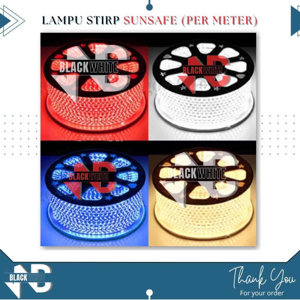 Jual (PER METER) Sunsafe Lamp LED Strip Selang Chip LED 5050A IP 66 ...