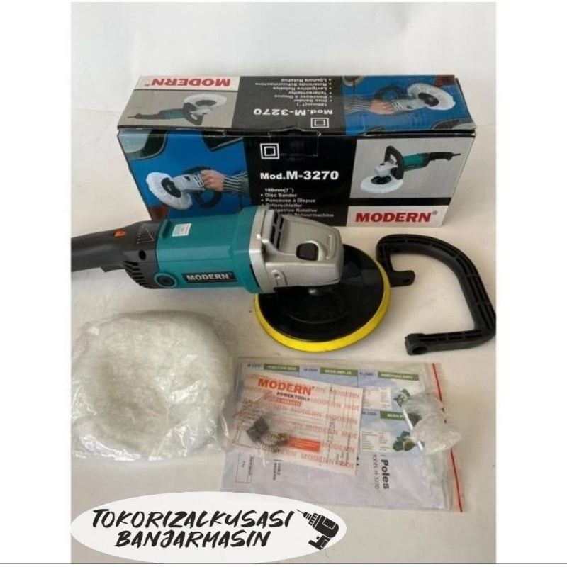 Jual Mesin gerinda poles 7 inch MODERN M-3270 variable speed | Shopee ...