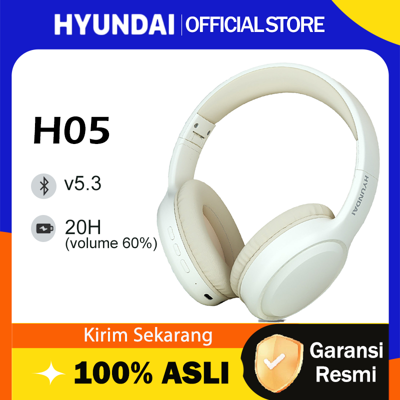 Jual Hyundai H05 Headphone Bluetooth Hifi Wireless Headset Earphone ...