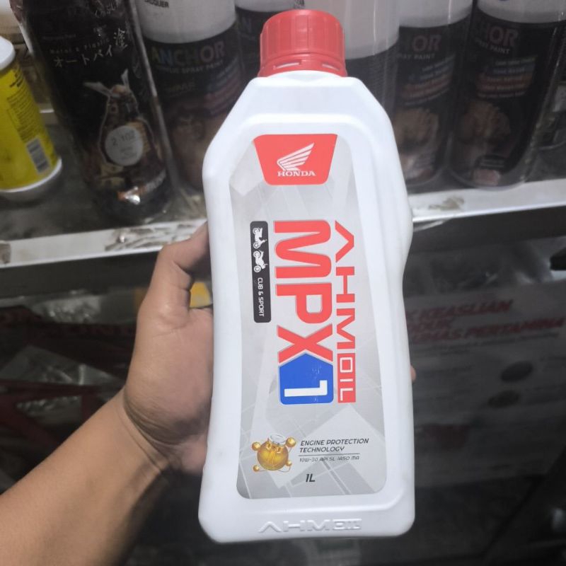 Jual OLI AHM MPX 1 LITER SAE 10W-30 UNTUK MOTOR SPORT/KOPLING HONDA ...