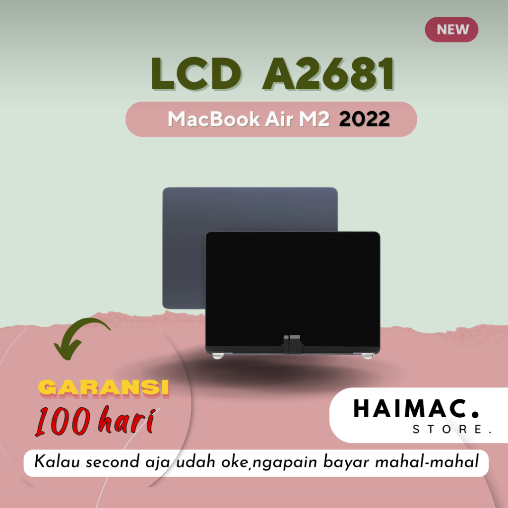 Jual LCD A2681 - MacBook Air M2 2022 13 inch FULLSET/ ONLY | Shopee ...
