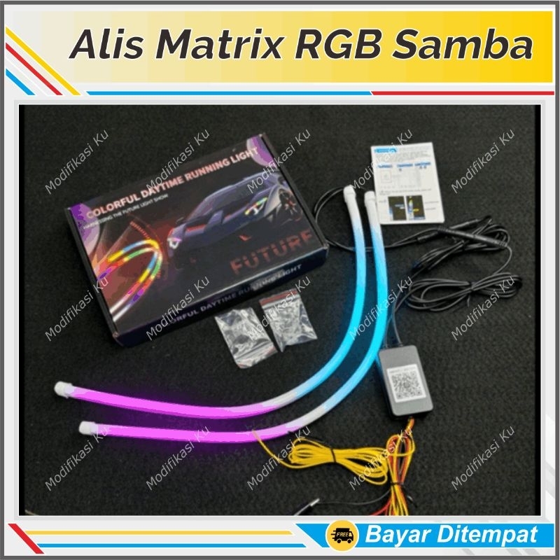Jual ALIS MATRIX RGB BLUETOOTH SAMBA WRGB DRL FLEKSIBEL APLIKASI ...
