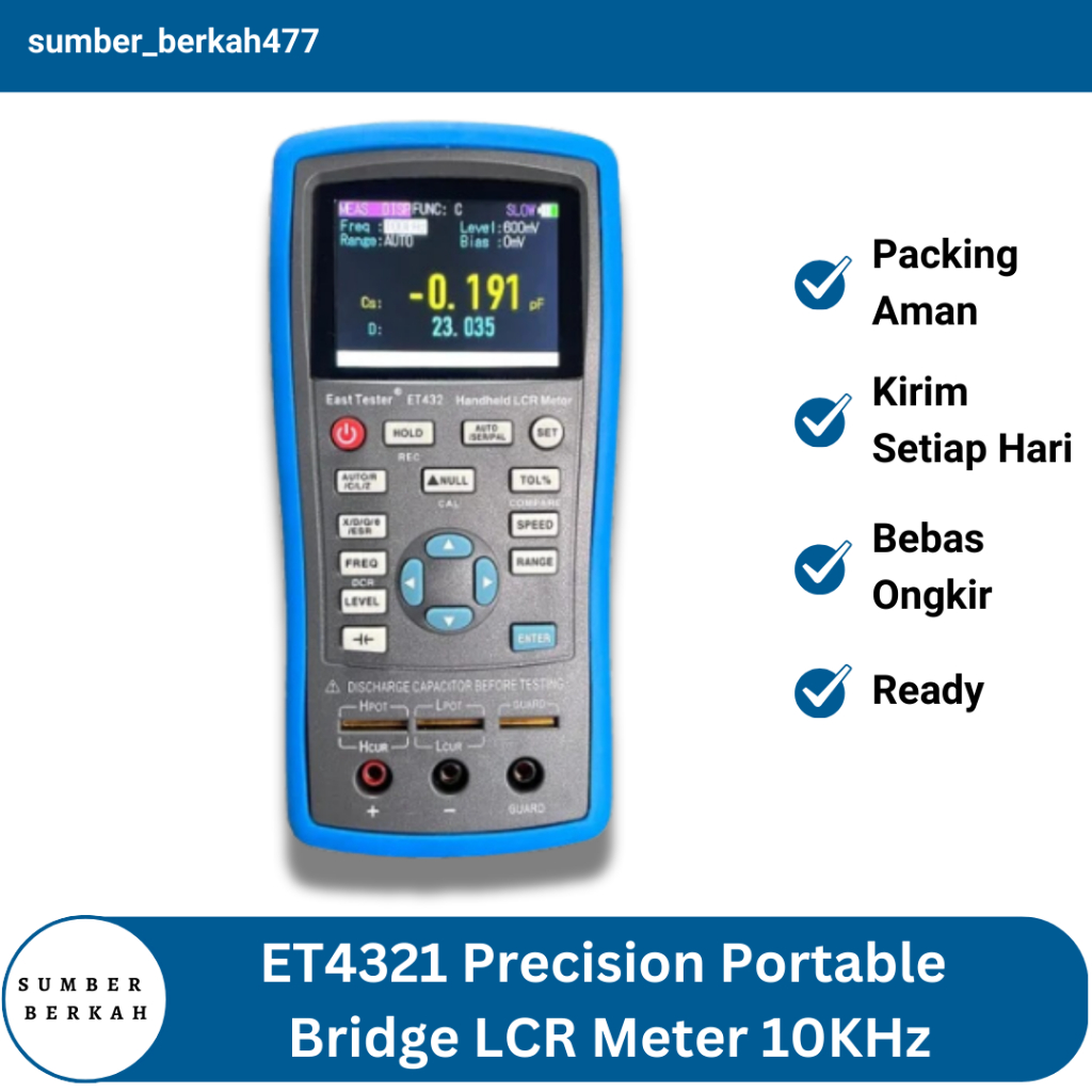 Jual ET431 Precision Portable Bridge LCR Meter 10KHz LCR DigitalYG-49798 | Shopee Indonesia