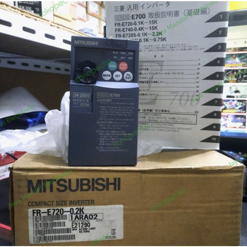 Jual INVERTER MITSUBISHI FR-E720-0.2K | Shopee Indonesia