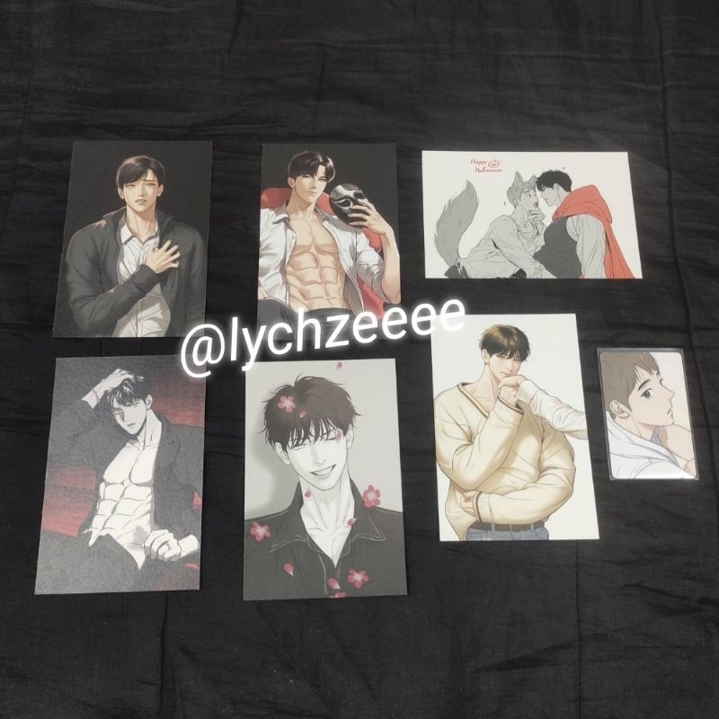 Jual Lezhin Mingwa Official Postcard BJ Alex Ahn Jiwon Set of 6 + RPC ...