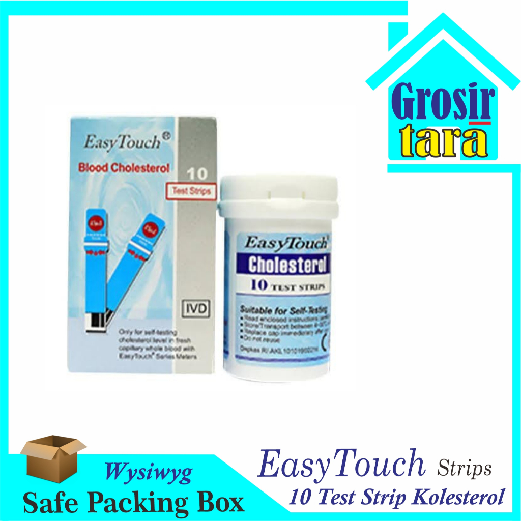 Jual Strip Stik Kolesterol Easy Touch Strip EasyTouch Blood Cholesterol ...