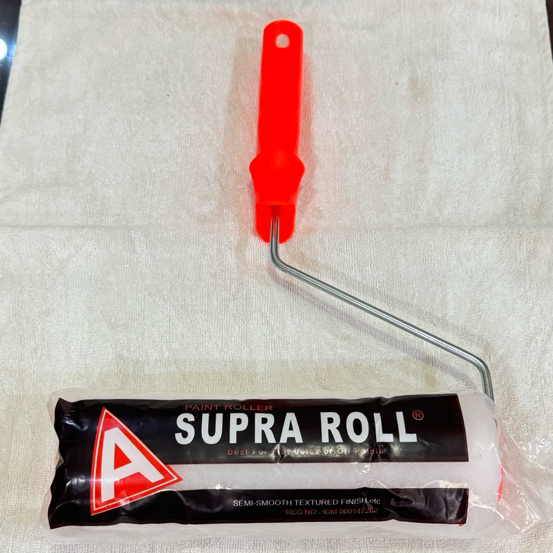 Jual ROLLER CAT TEMBOK 9 INCH/23 CM SUPRA ROLL BUSA PUTIH HALUS TEBAL ...
