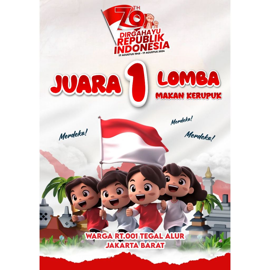Jual Piagam 17 Agustusan / Set Pemenang / SertifikatMerah Putih ...